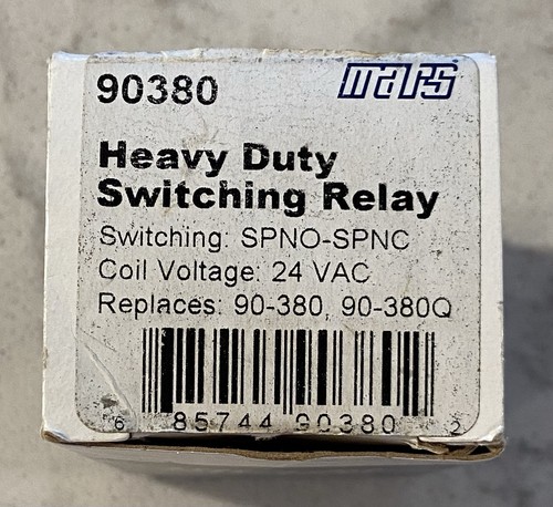 90380 Mars Switching Relay 24 Volt Coil Replace 90-380 & 90-380Q HEAVY ...