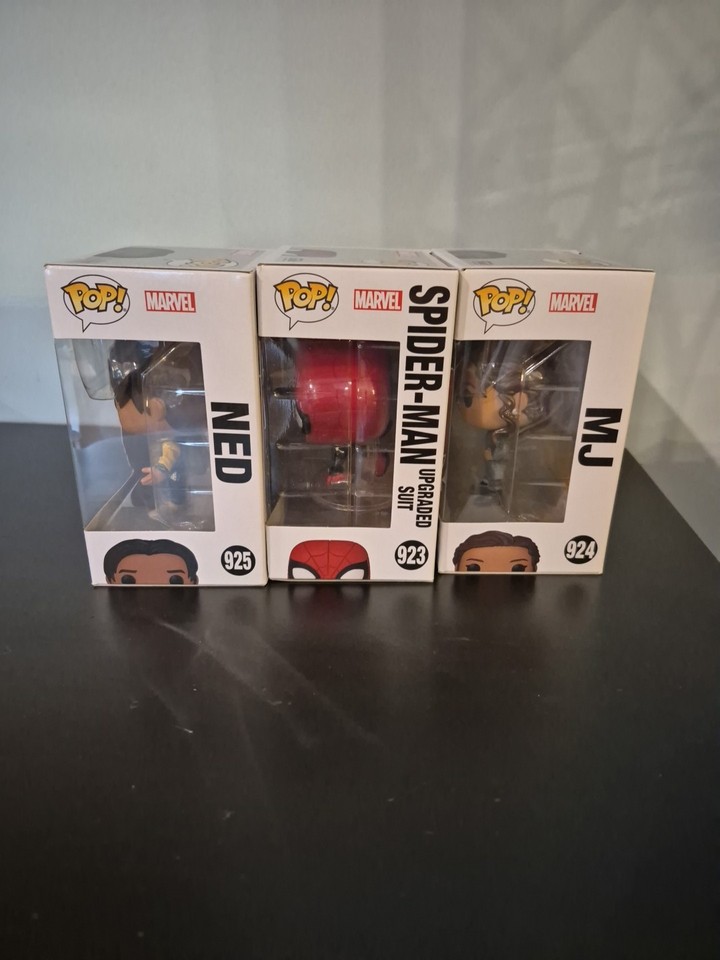 Spiderman, Ned, MJ Marvel Funko Pop Un Opened | eBay