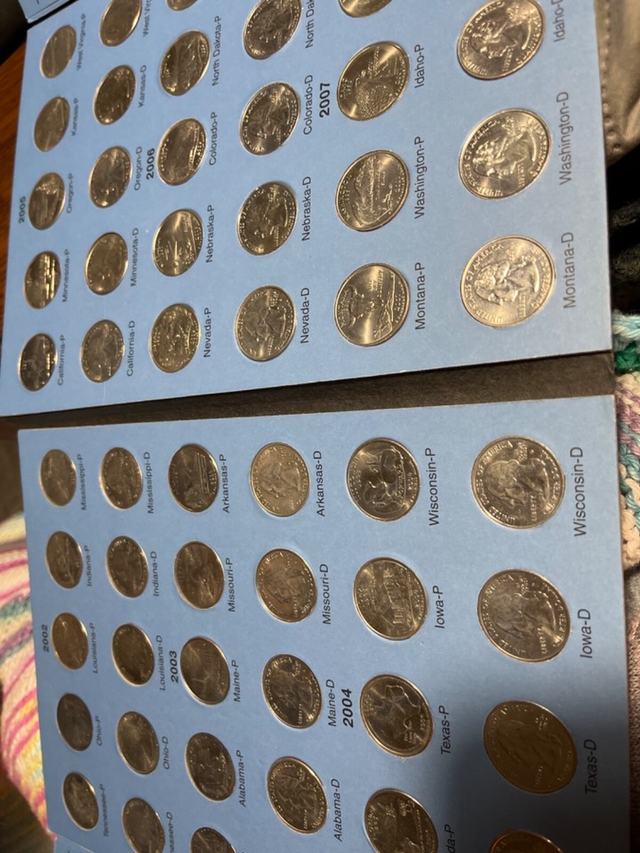 US Fifty State Commemorative Quarter Folder Deluxe Edition 1999-2008 | eBay