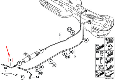 NEW BMW 1 E81 FRONT FUEL FEED PIPE 16127176663 OEM | eBay