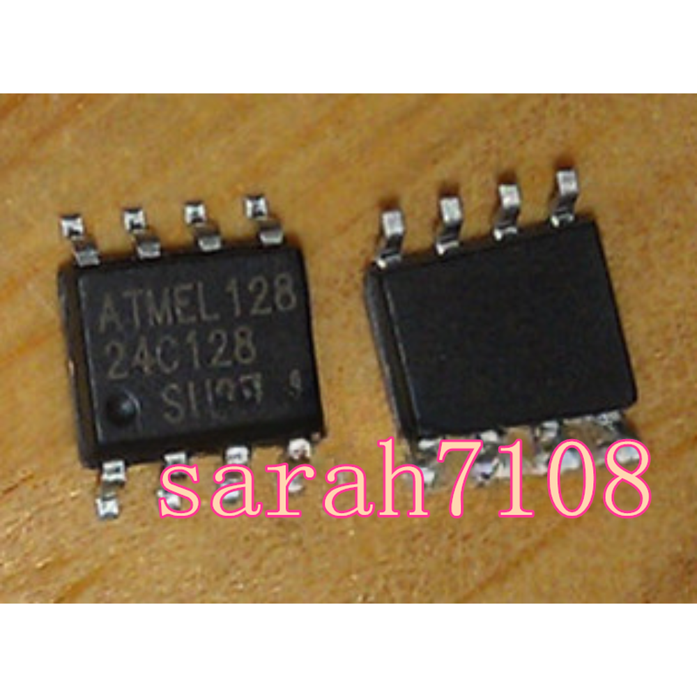 10PCS NEW AT24C128 AT24C128N-10SU-2.7 Patch SOP8 Memory/Serial Port ...
