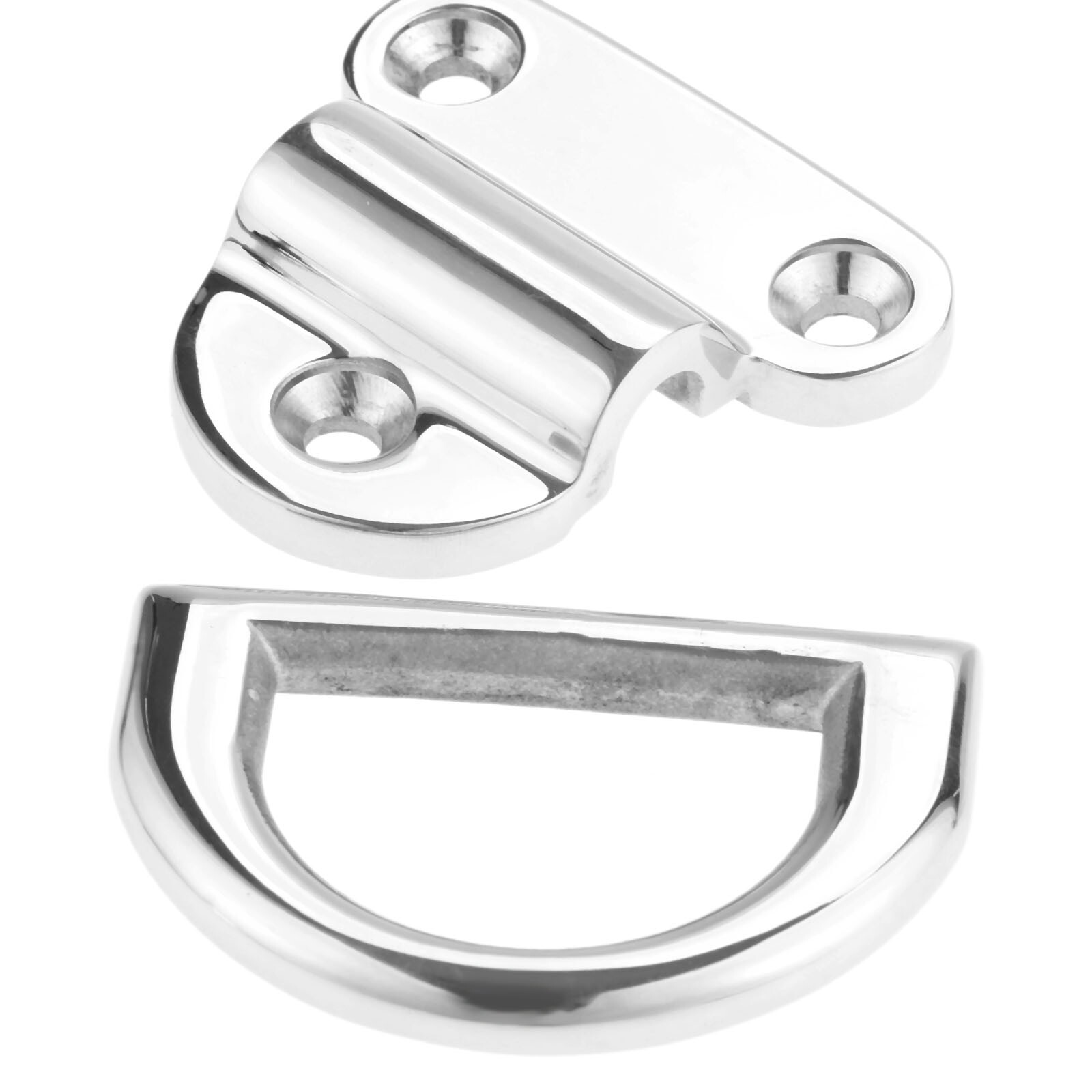 316 Stainless D-Ring Deck Polished Lashing Hardware for Boat Yachting ...