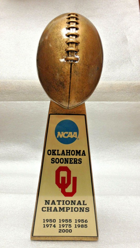 10" UNIVERSITY OF OKLAHOMA SOONERS NCAA NATIONAL CHAMPION FOOTBALL ...