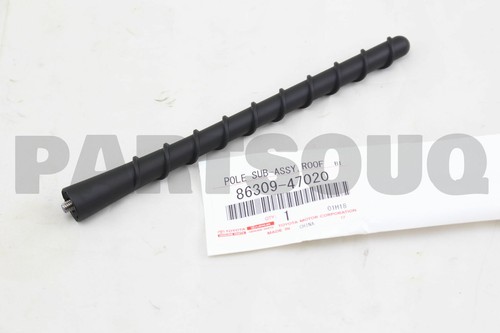 8630947020 Genuine Toyota POLE SUB-ASSY, ROOF ANTENNA 86309-47020 | eBay