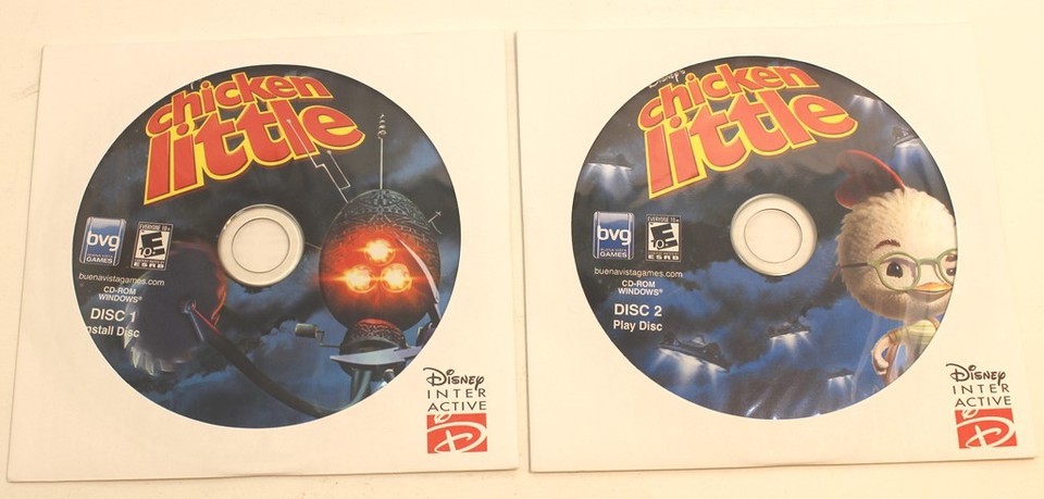 Disney's Chicken Little 2 Disk Set PC Game Disk And Sleeve By BVG | eBay