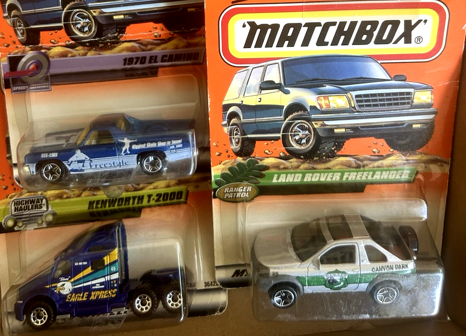 (8) Matchbox 1998 Lot: 55 Chevy Kenworth T-2000 Police Plane El Camino 1:64 NEW | eBay