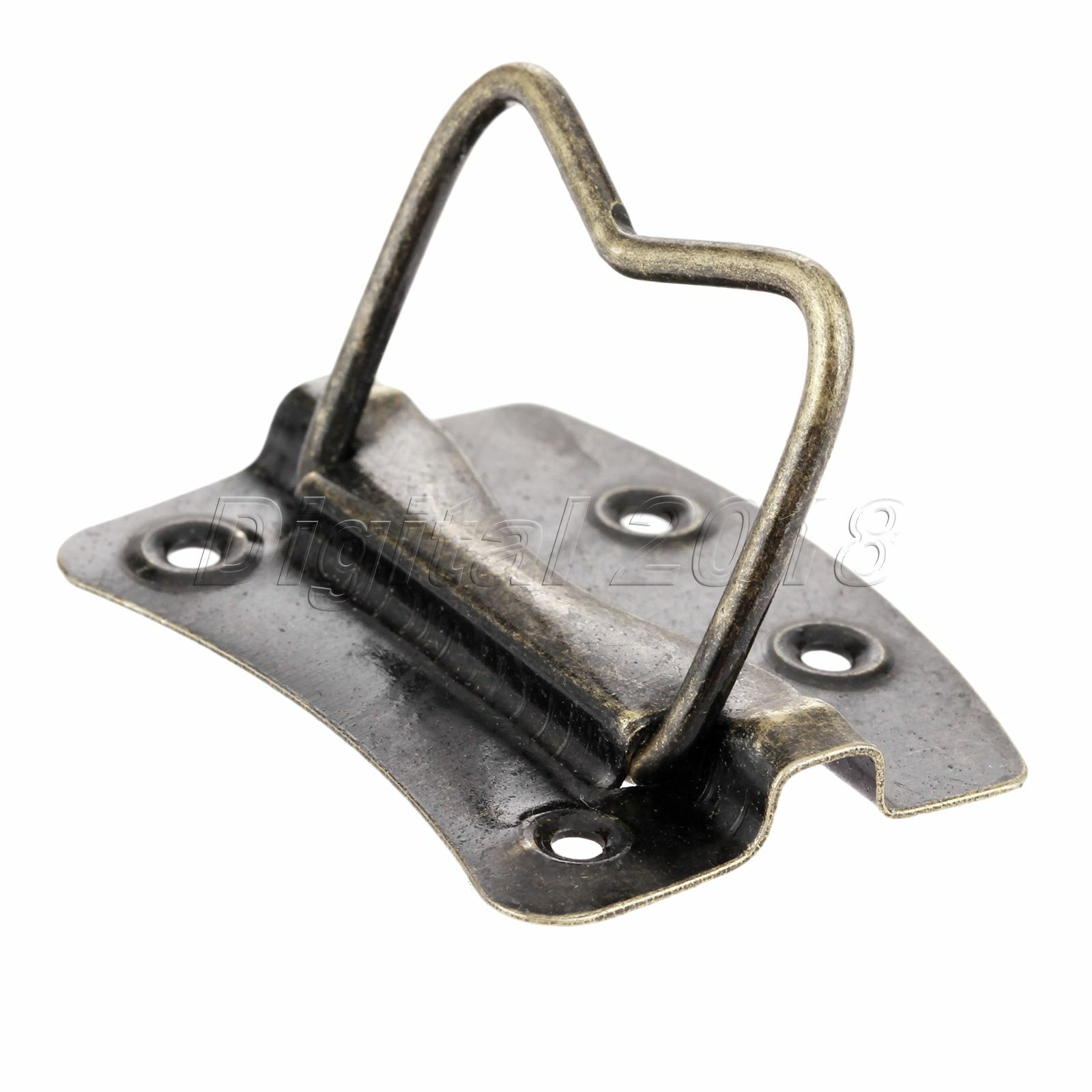 4x Rectangle Retro Drawer Cabinet Knob Ring Drawer Dresser Wardrobe ...