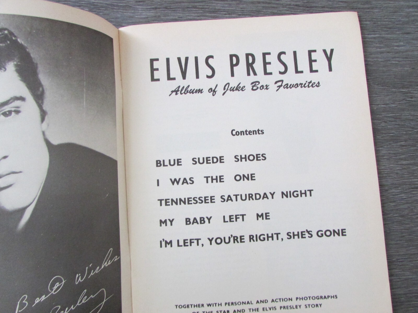 The Elvis Presley Album of Juke Box Favourites red Cover Sheet Music ...