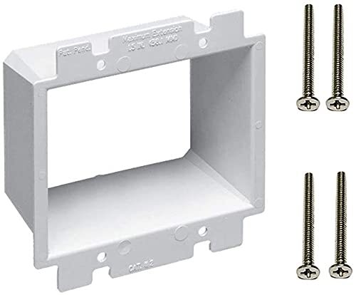 iMBAPrice BE2-1 2-Gang Electrical Power Outlet Box Extender White | eBay