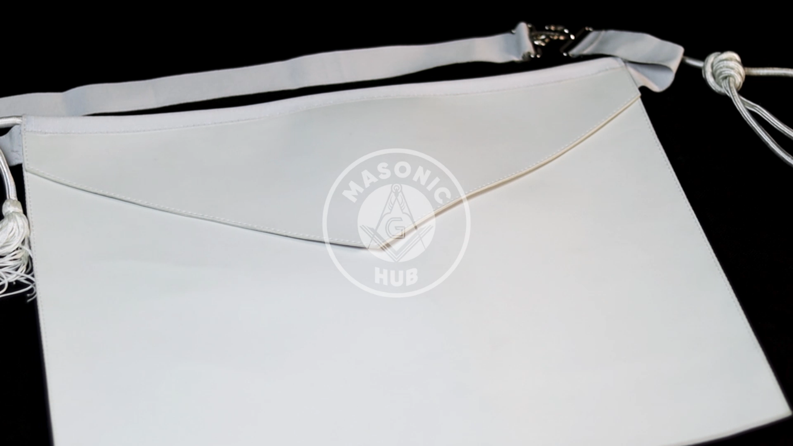 MASONIC CANDIDATE / ENTERED APPRENTICE SHEEP LEATHER APRON ALL WHITE ...
