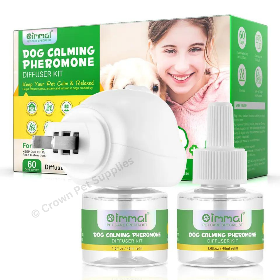 Stress Reducer for Dogs Anti Anxiety 60 Days Calming Pheromone Diffuser ...
