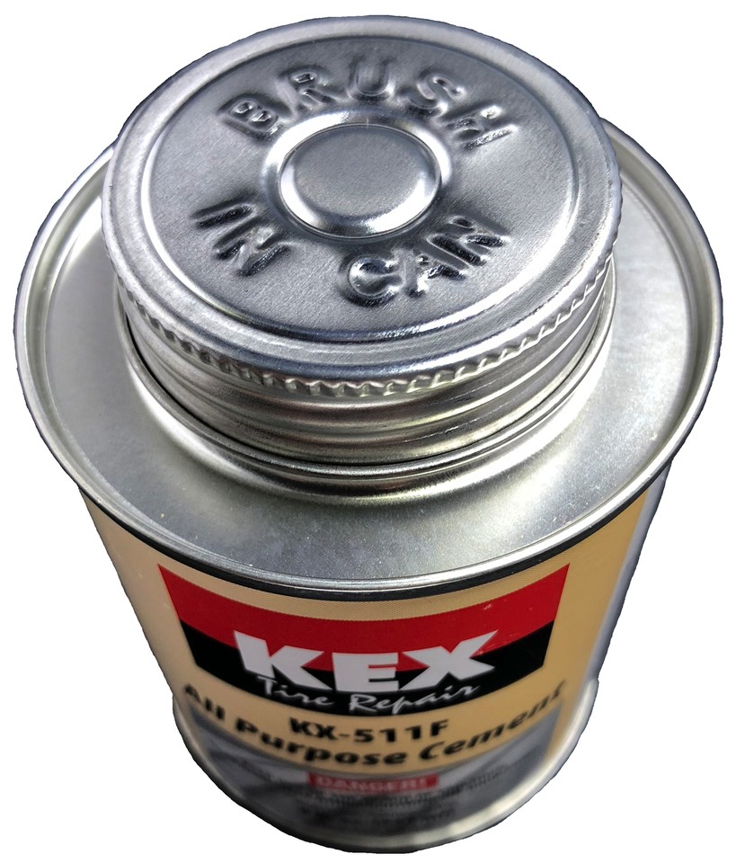 Kex Cold Vulcanizing Rubber Tire and Tube Patch Plug Repair Cement Glue ...