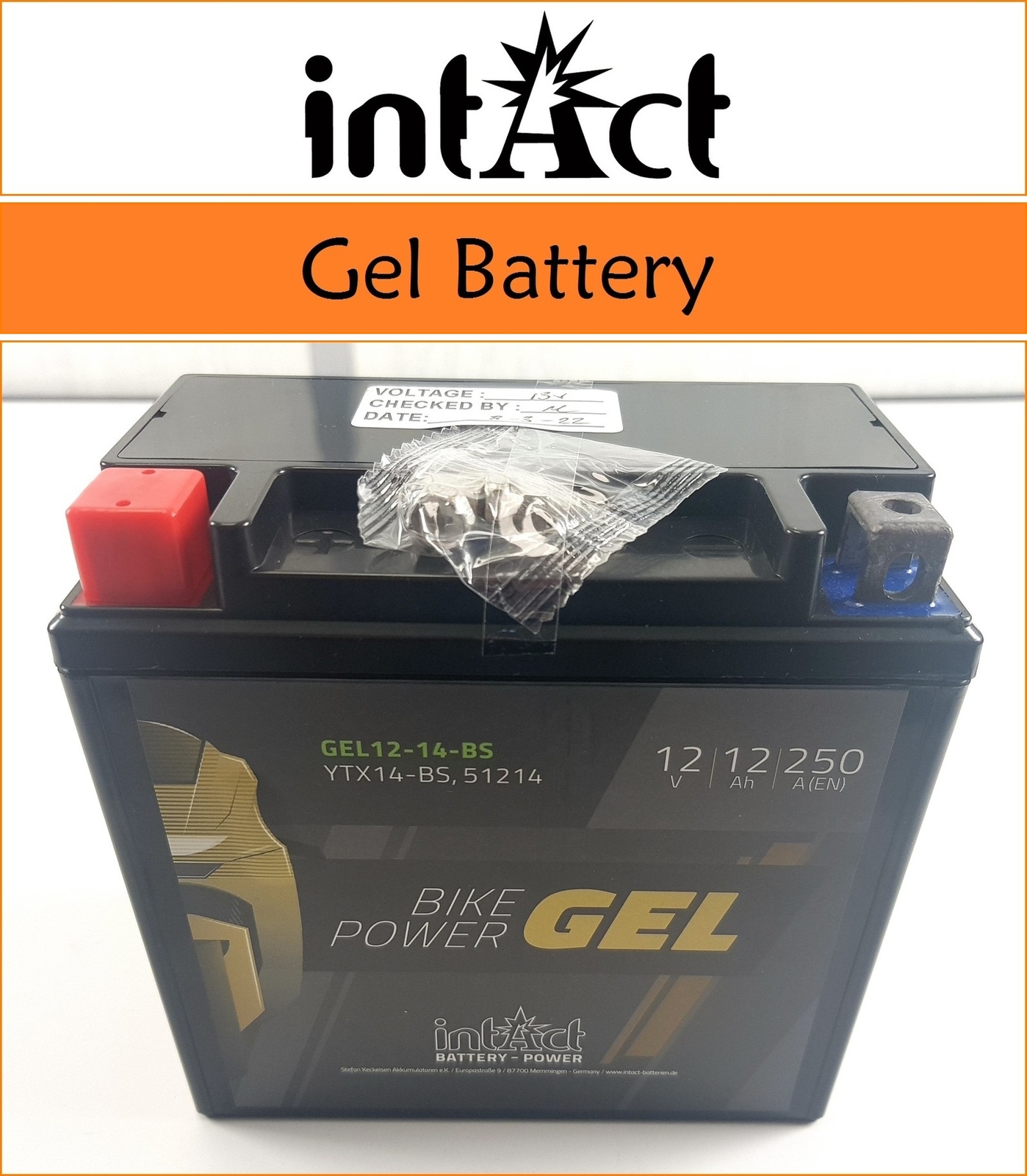 Piaggio (Gilera) Runner 125 2010-2012 [intAct Gel Motorcycle Battery ...