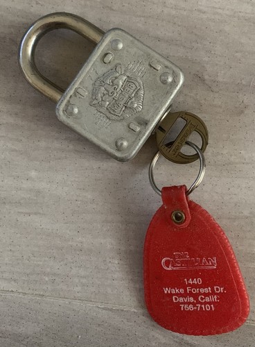 Vintage Master Lock Co. #77 Lion Head Padlock with key | eBay