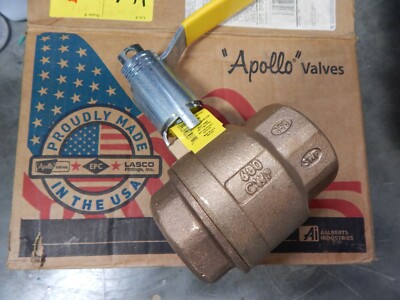 Apollo Lockable full port extended stem Ball Valve Brass 2" FNPT 77C ...
