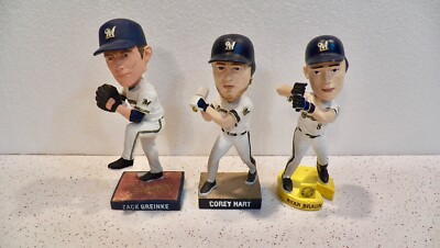 Milw Brewers Bobbleheads ZACK GREINKE, CORY HART, RYAN BRAUN. 3 USED | eBay