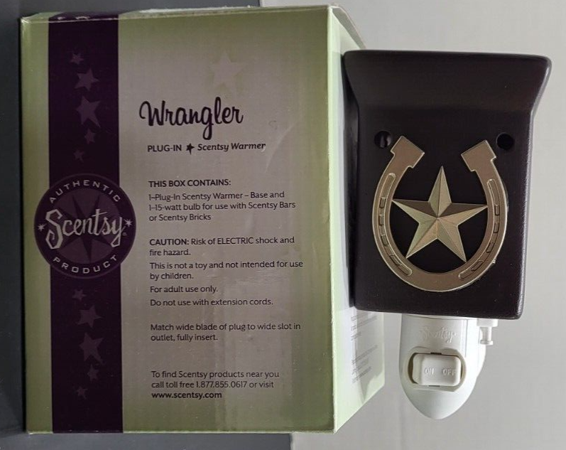 SCENTSY WALL PLUG IN WARMER WRANGLER STAR WITH HORSE SHOE | eBay