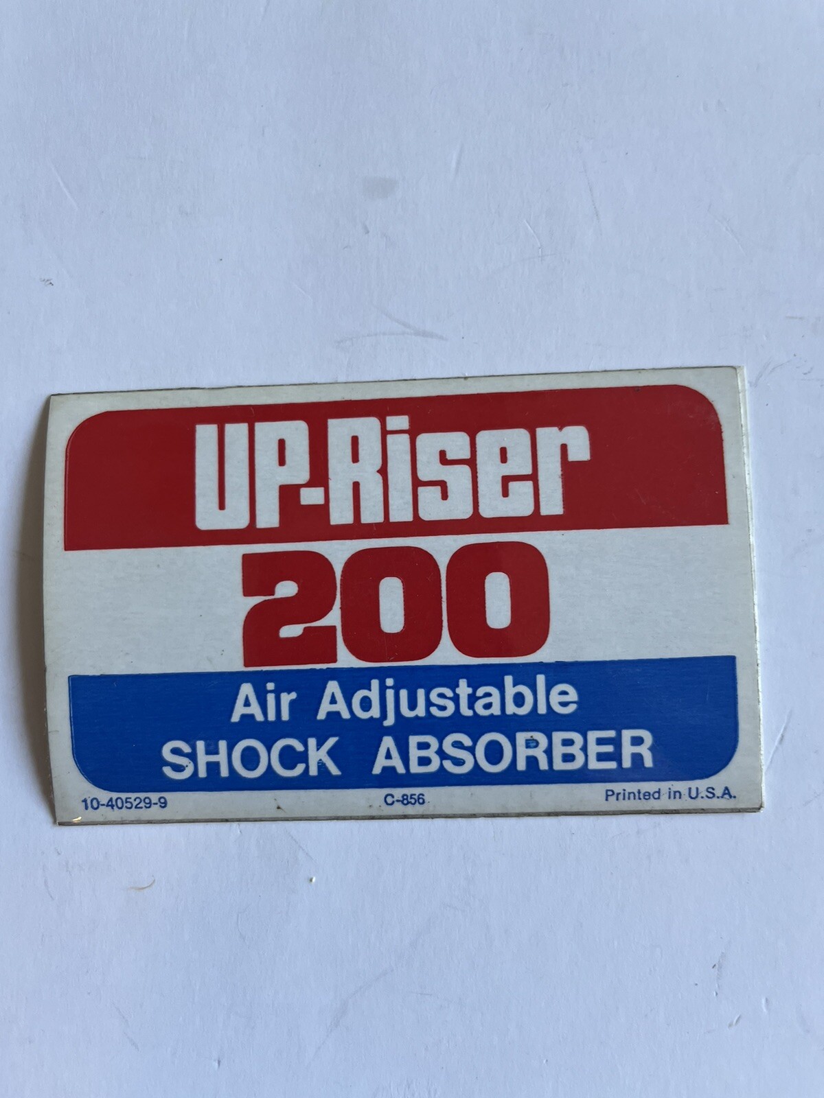 Original Vintage NOS Up-Riser 200 Shock Absorber Sticker ~2.5x4” (5Z ...