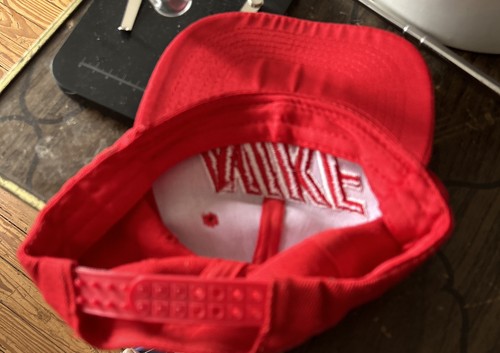 NIKE Block Letter Spell Out Hat Red Adjustable Cap One Size Fits All | eBay
