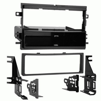 Metra 99-5812 Single DIN Black Stereo Dash Kit w/ Trim Plate, Brackets ...