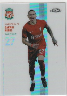 TOPPS LIVERPOOL CHROME 2023-24 DARWIN NUNEZ CLINICAL CARD Nr MINT ...