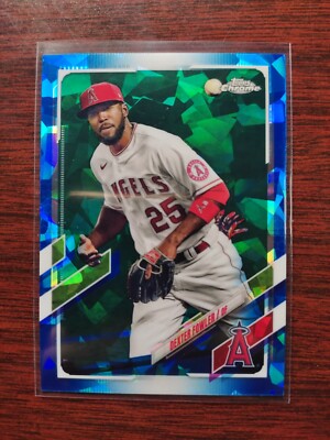 ⚾ 2021 Topps Chrome Update Sapphire Dexter Fowler Los Angeles Angels # ...