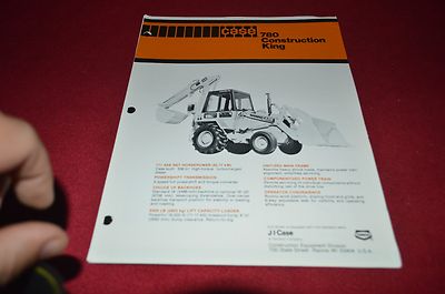 Case 780 Backhoe Loader Tractor Dealer's Brochure DCPA6 | eBay