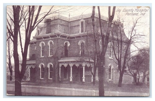 1911 PORTLAND, IN Postcard- JAY COUNTY HOSPITAL IND | eBay