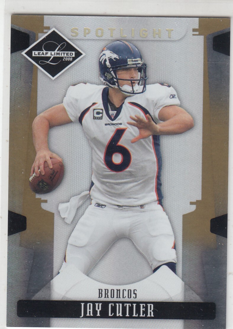 JAY CUTLER 2008 Donruss Leaf Limited Gold Spotlight #31 41/49 Broncos ...