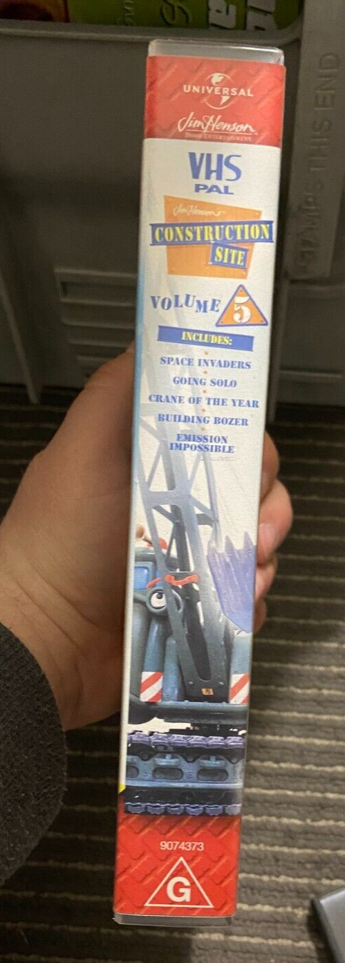 Jim Henson's Construction Site - Volume 5 VHS VIDEO TAPE (kids tv ...