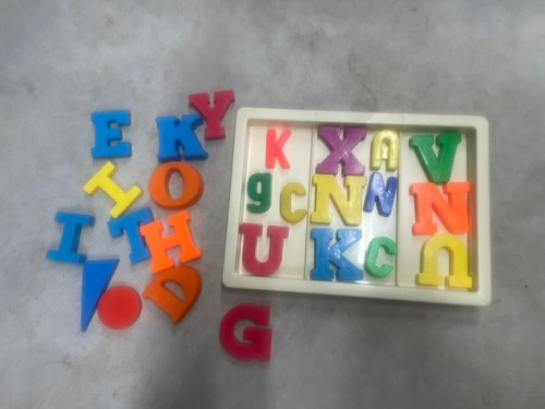 vintage fisher price alphabet magnetic letters random lot with trays | eBay
