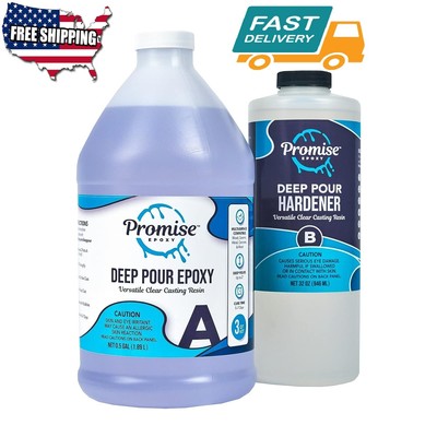 3 Quart Kit Bottle Deep Pour Pourable Plastic Clear Casting Art Craft ...