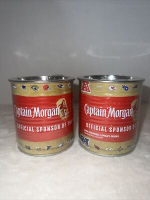 Captain Morgan Rum Tin Can Cup Official NFL Sponsor Team Logos Promo ...