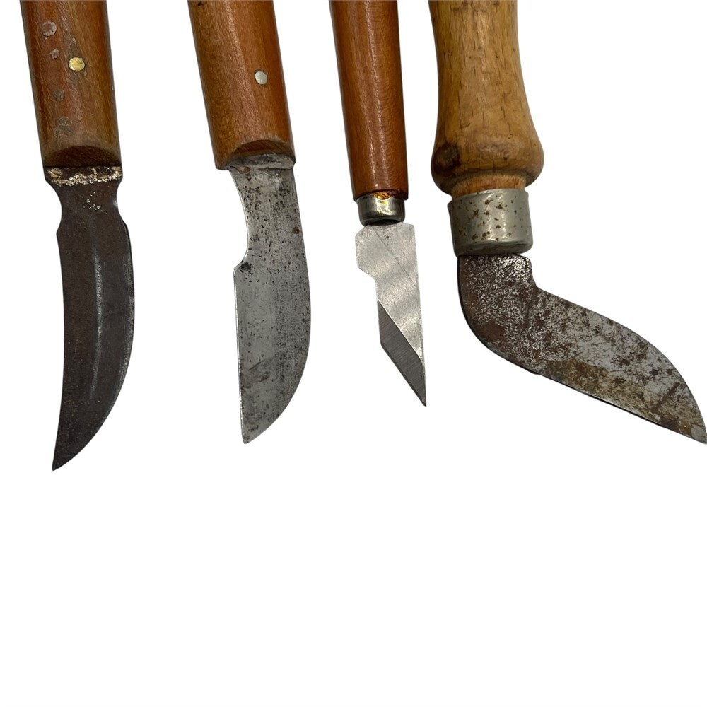 Lot of 4 Vintage Hirsch F.W.B. Werkzeuge Seit 1780 German Wood Carving ...
