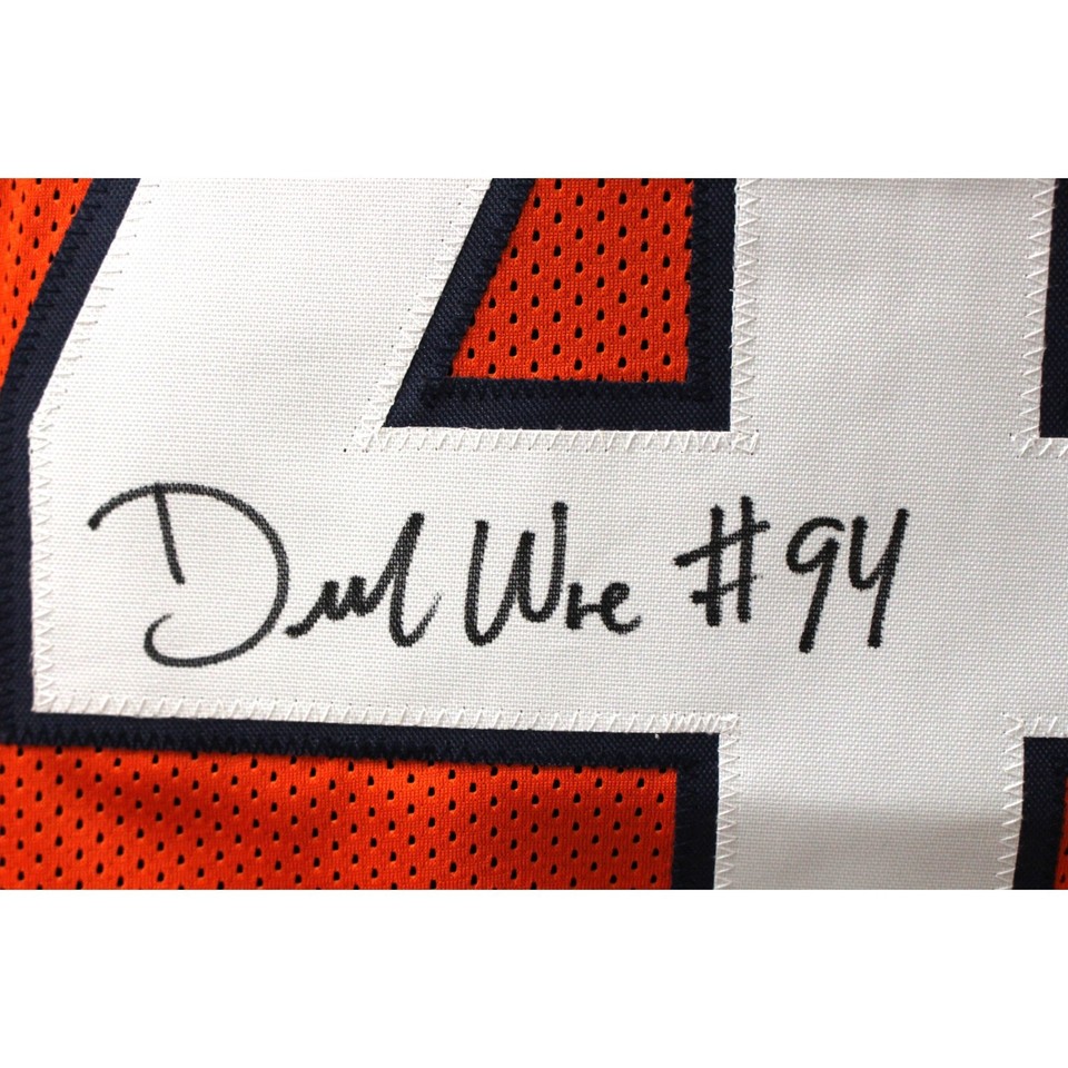 Demarcus Ware Autographed/Signed Pro Style Orange XL Jersey Beckett W ...