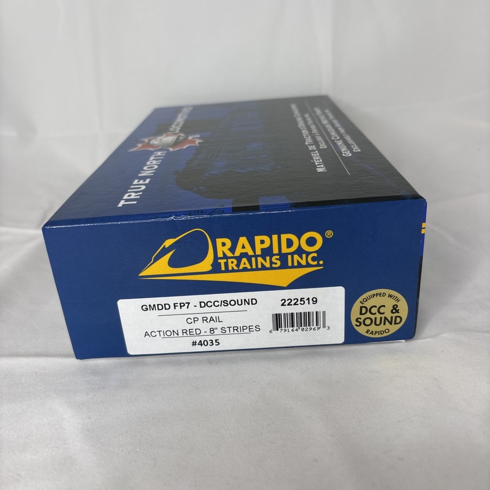Rapido HO GMDD FP7 CP Rail Action Red #4035 DCC/Sound - 222519 | eBay