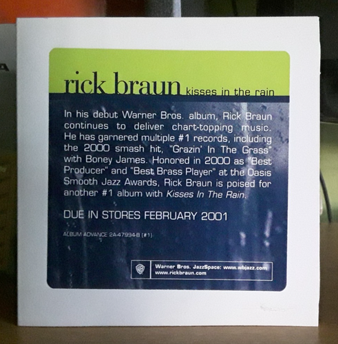 Rick Braun Kisses In the Rain U.S Promo CD Like New | eBay
