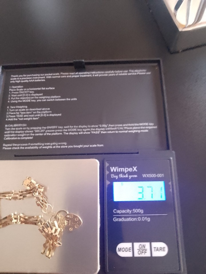 9ct gold ladies 3 gate gold bracelet with padlock and safety chain ...