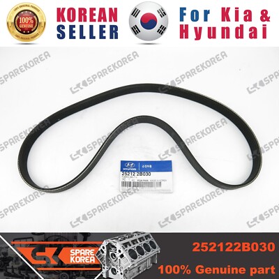 Genuine/OEM 252122B030 RIBBED BELT-V for Hyundai New Accent | eBay