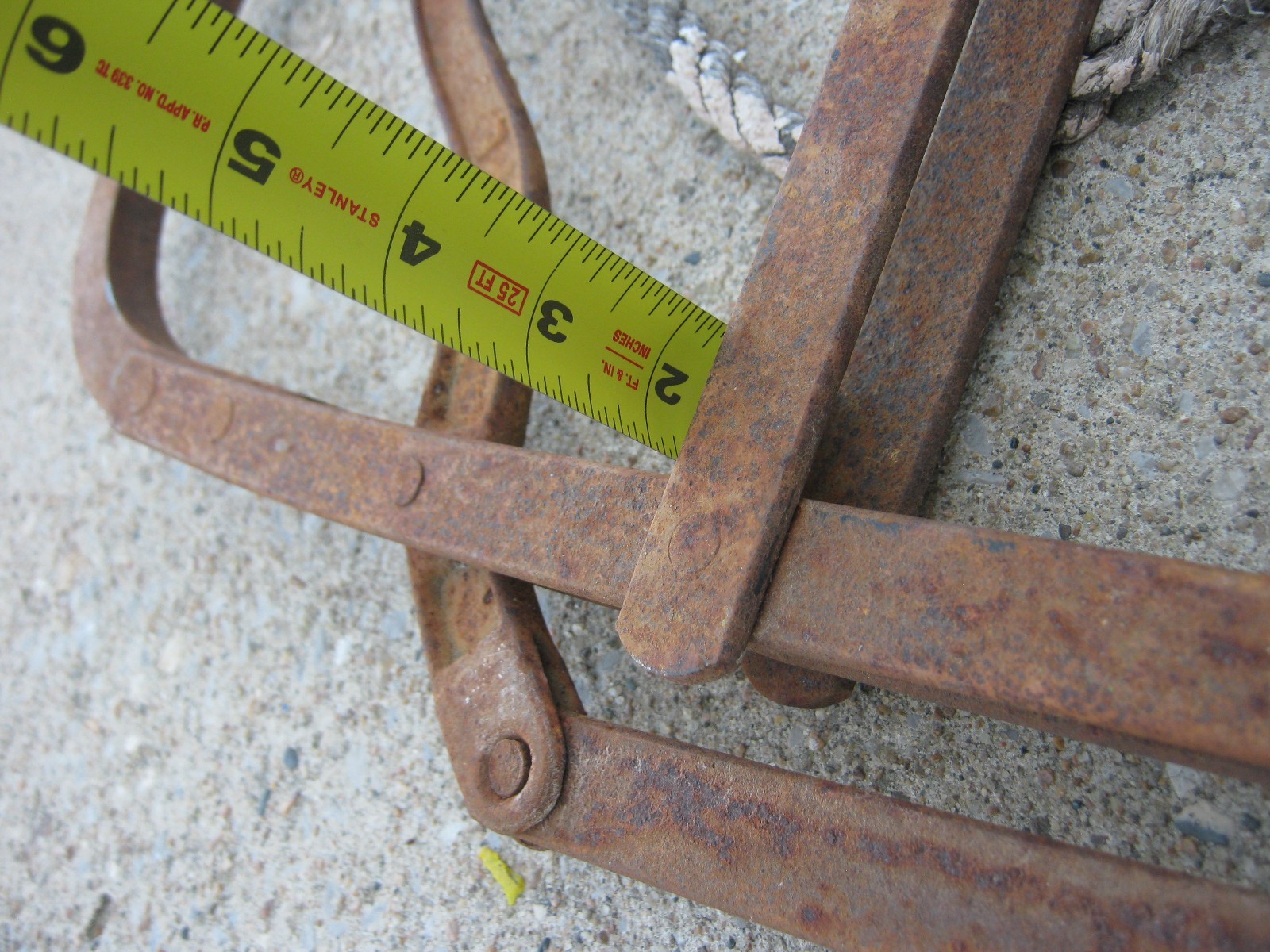 decor only Vintage Iron HAY HARPOON hay lift fork spear farm barn tool ...