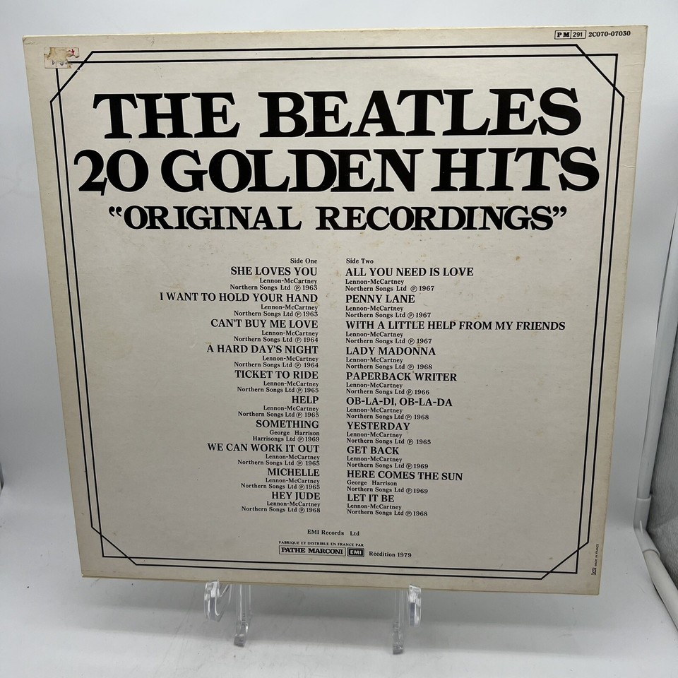 THE BEATLES 20 GOLDEN HITS 1979 FRANCE EMI Pathe Marconi Odean | eBay