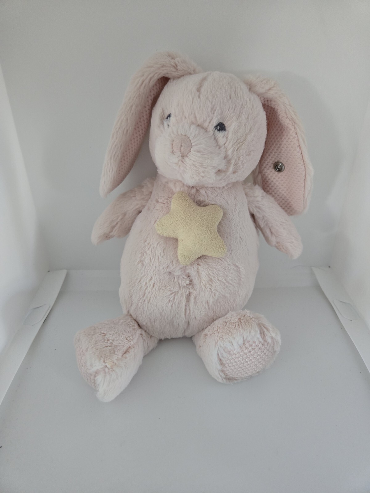 Steiff Bunny Rabbit Plush Pink Soft Cuddly Friends W/ Star German ...