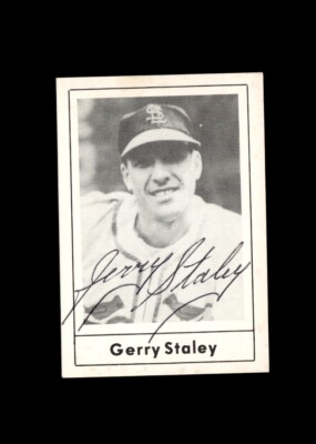 Jerry Gerry Staley 1978 Grand Slam authentic autographed card Cardinals ...