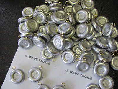 20 - 2 oz. RIVER SINKER, DISC FISHING WEIGHT, NO-ROLL!!, w/ Brass ...