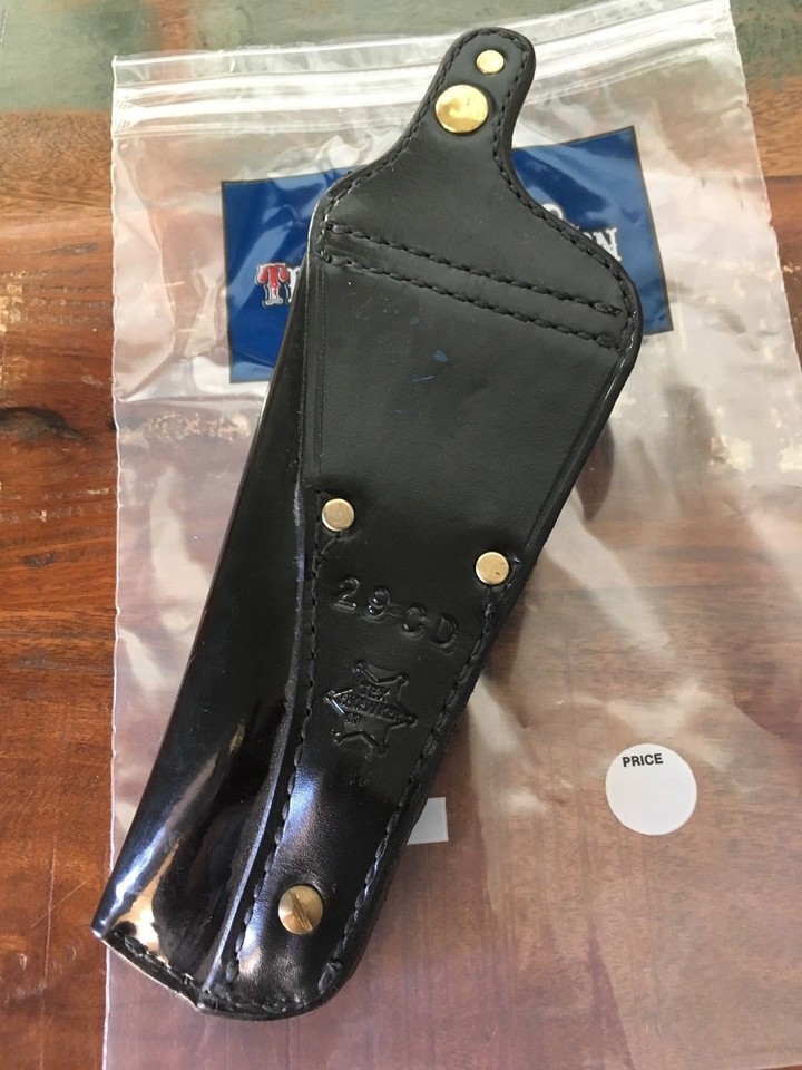 Vintage 1960 Tex Shoemaker Clarino Gloss Leather Cross Draw 5 N ...