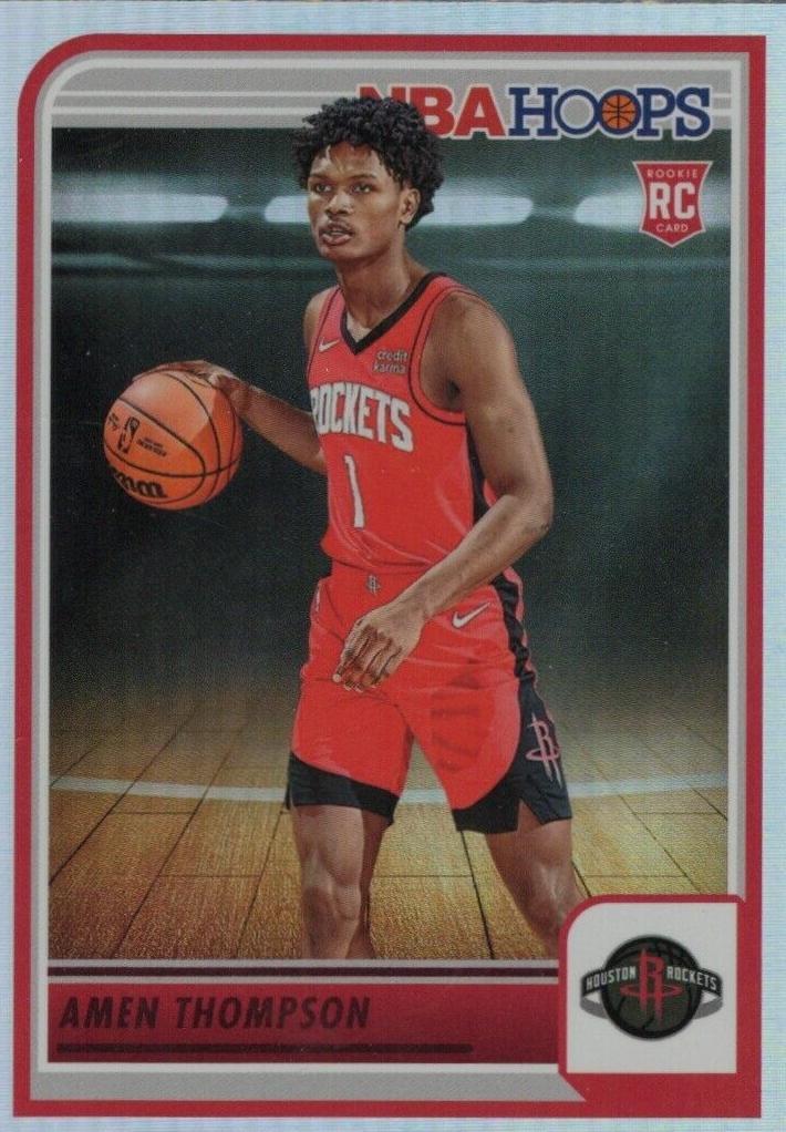 2023-24 Panini NBA Hoops - Rookies Amen Thompson #242 Impulse (RC) for ...