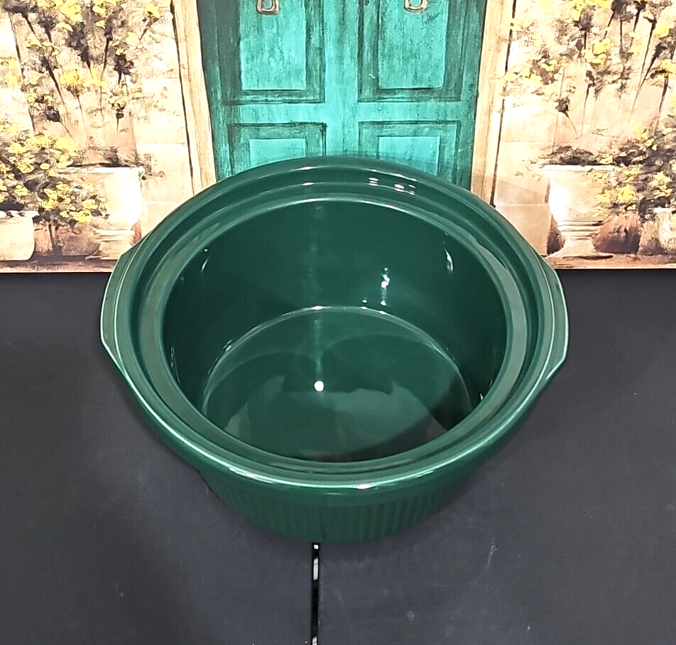 Rival Crock Pot Slow Cooker Replacement Stoneware Green Insert MODEL ...