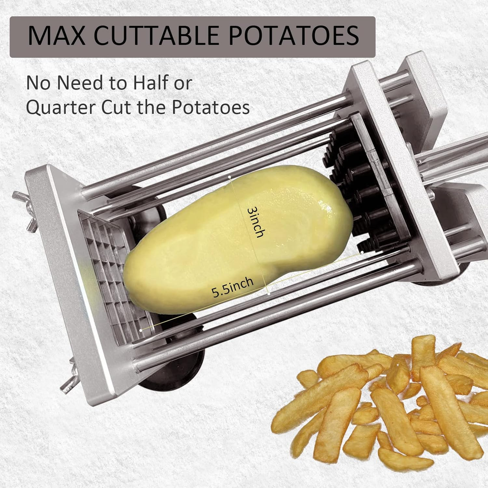 Chip Cutter Machine, Canirologas Professional Potato Chipper Stainless ...