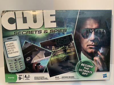 CLUE Secrets and Spies Board Game Become the Ultimate Spy Sealed New ...