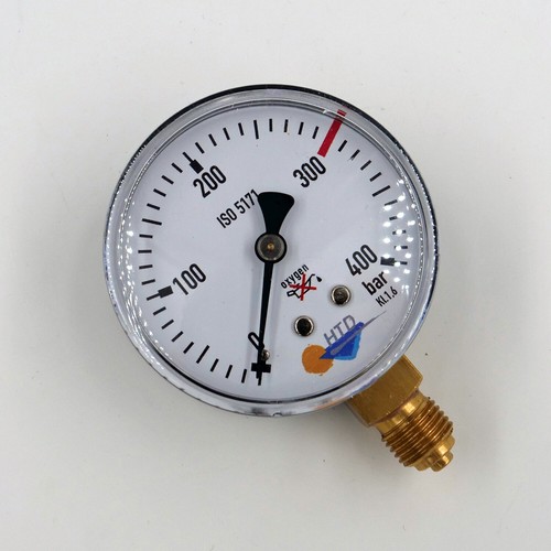 HTD Manometer für Sauerstoff/Druckluft Kl.1.6 D63mm Stahlgehäuse bis ...